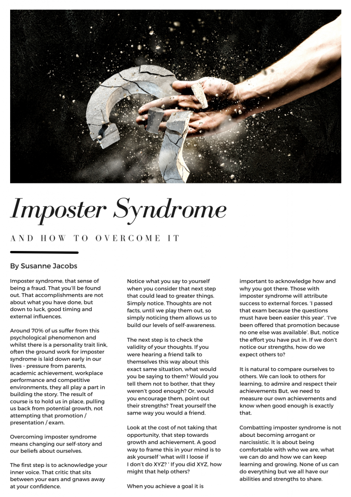 Overcoming Imposter Syndrome - The Seven
